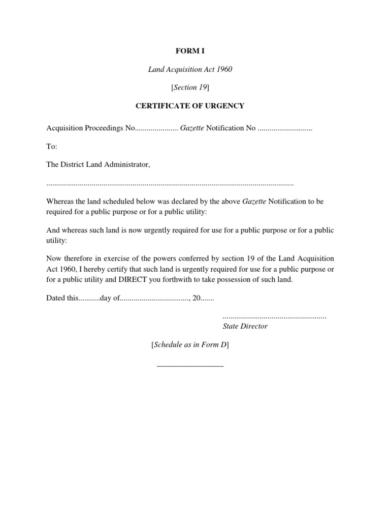 Form I | PDF