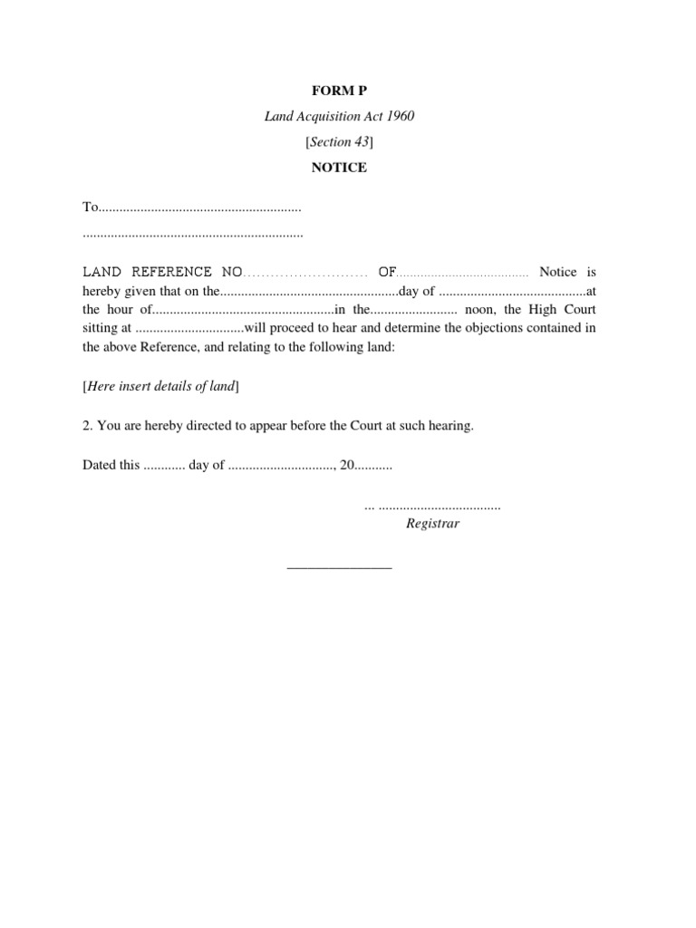 Form P | PDF