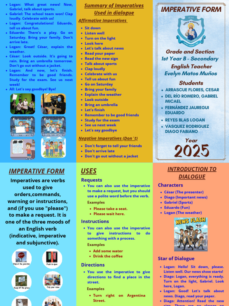 Triptico Ingles Escenificacion | PDF | Semantics | Semantic Units