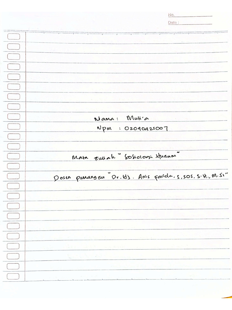 Review Sosiologi Muti'A | PDF