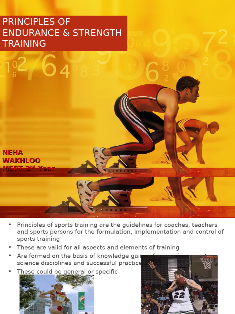 Endurance & Strength Training Principles | PDF | Lactic Acid | Skeletal ...