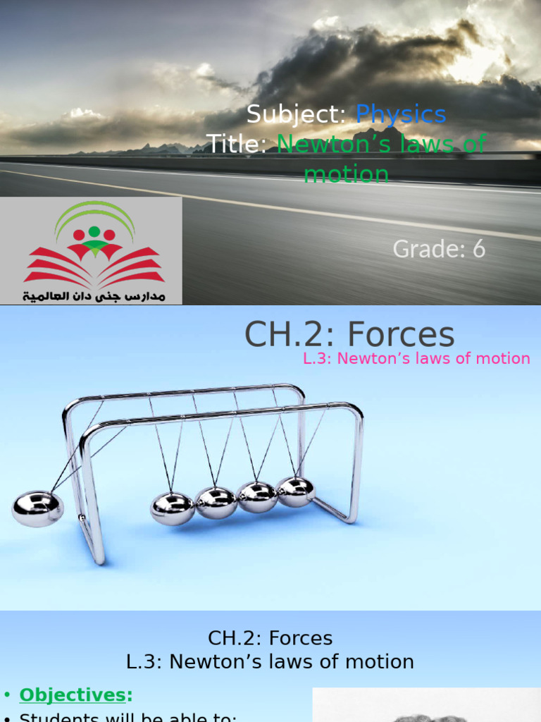 CH.2.3 (Newton's Laws of Motion), Physics | PDF | Force | Inertia