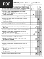 Adult ADHD Self-Report Scale v1.1 | PDF | Attention ...