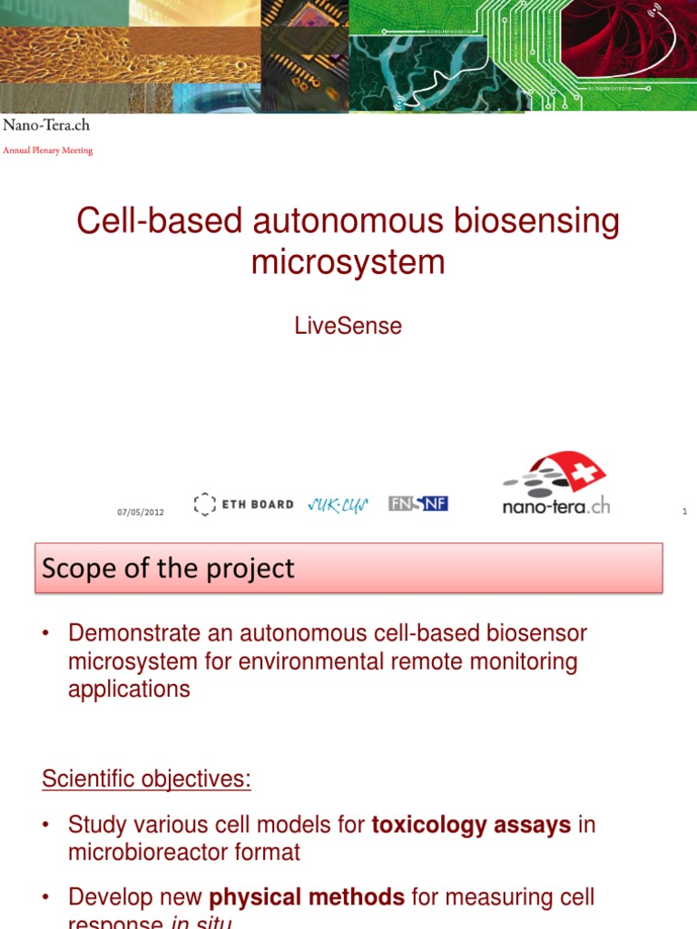 Cell-Based Autonomous Biosensing Microsystem: Livesense | PDF | Biosensor | Sensor