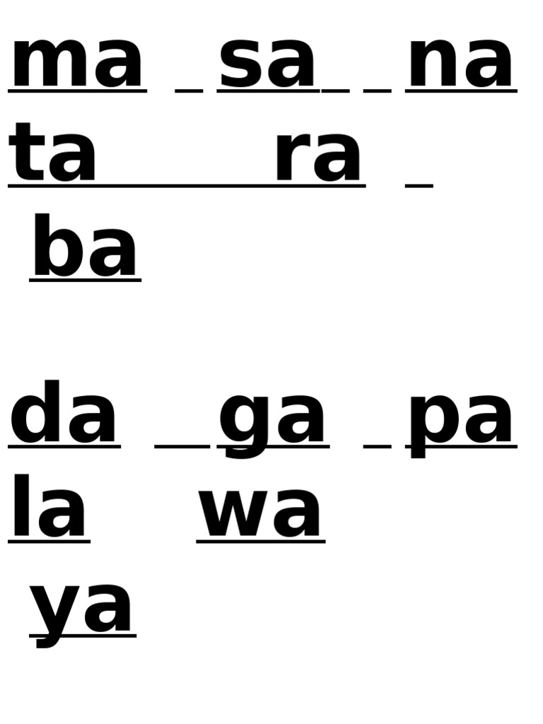 Ma Sa Na | PDF