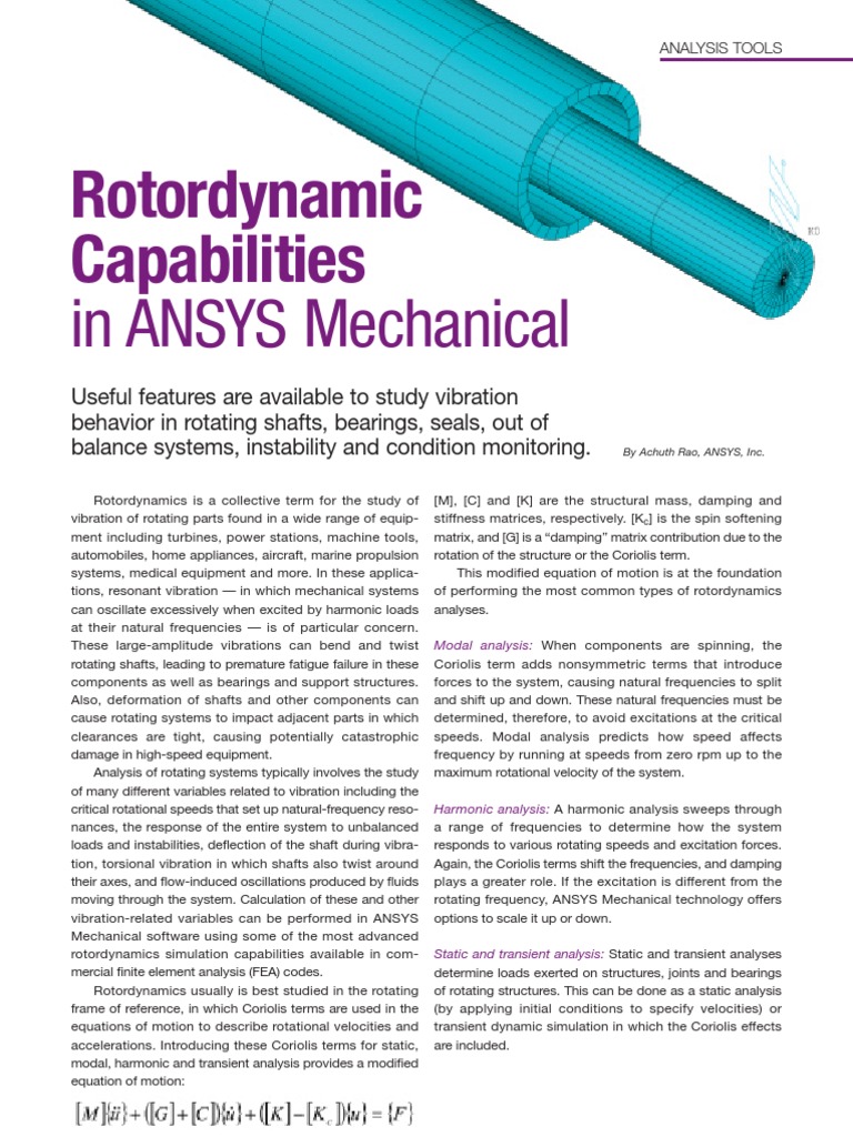 AA V1 I2 Rotor Dynamic Capabilities | PDF | Physical Phenomena ...
