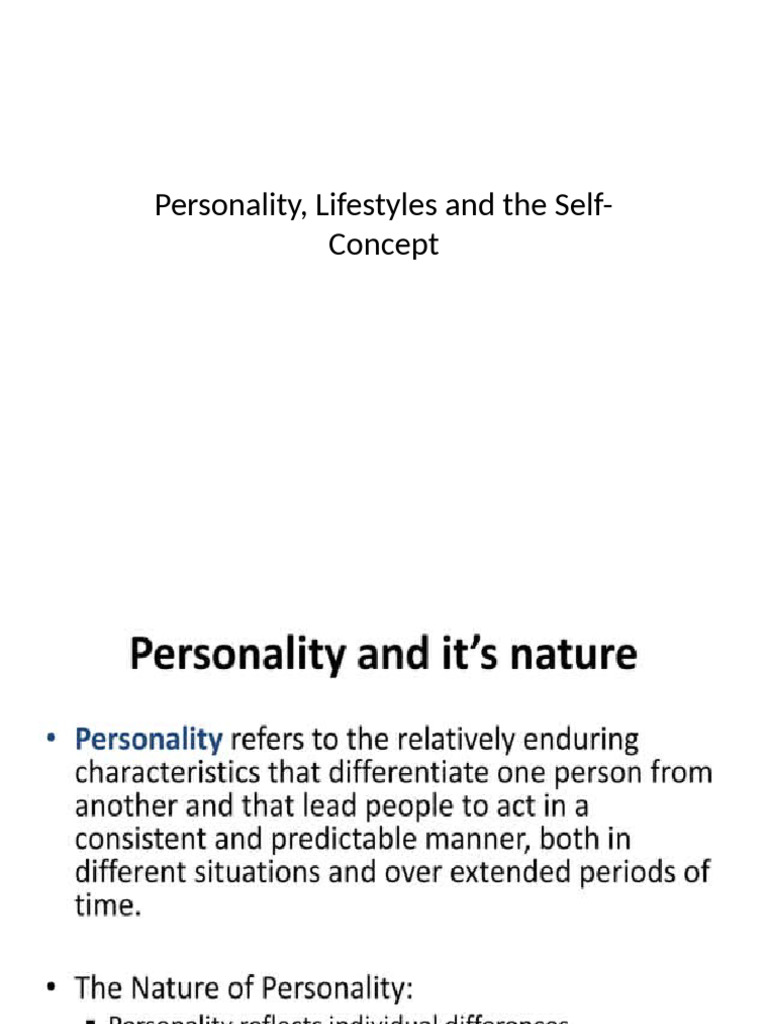 Chap 5 Personality Lifestyles and The Self | PDF