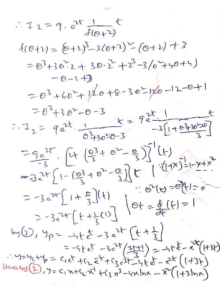 U2-DE-Euler Cauchy | PDF