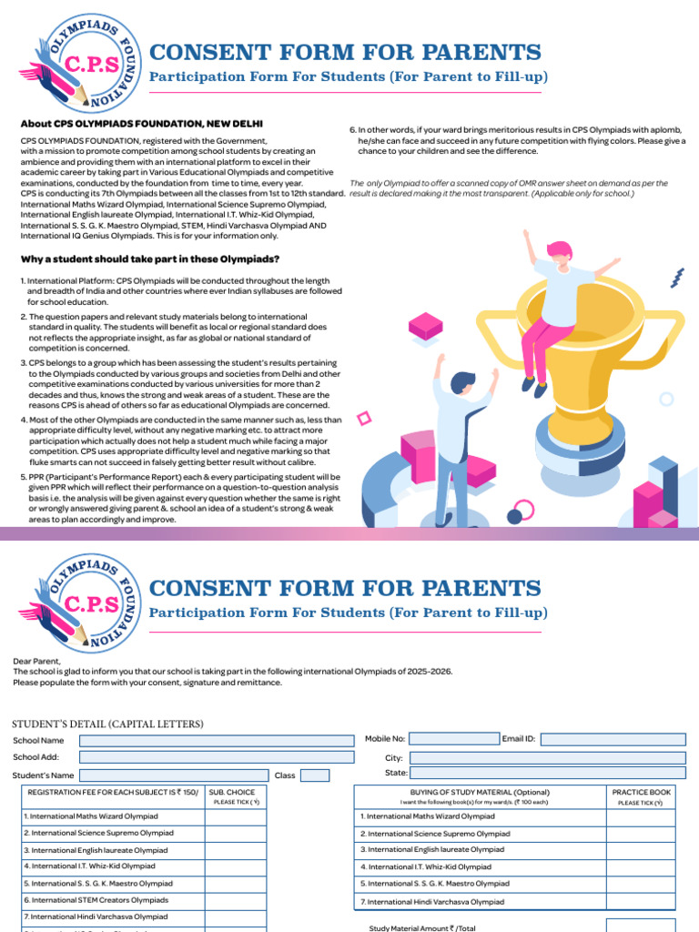 5-Parent Consent Form (Grade 1 To 12) | PDF