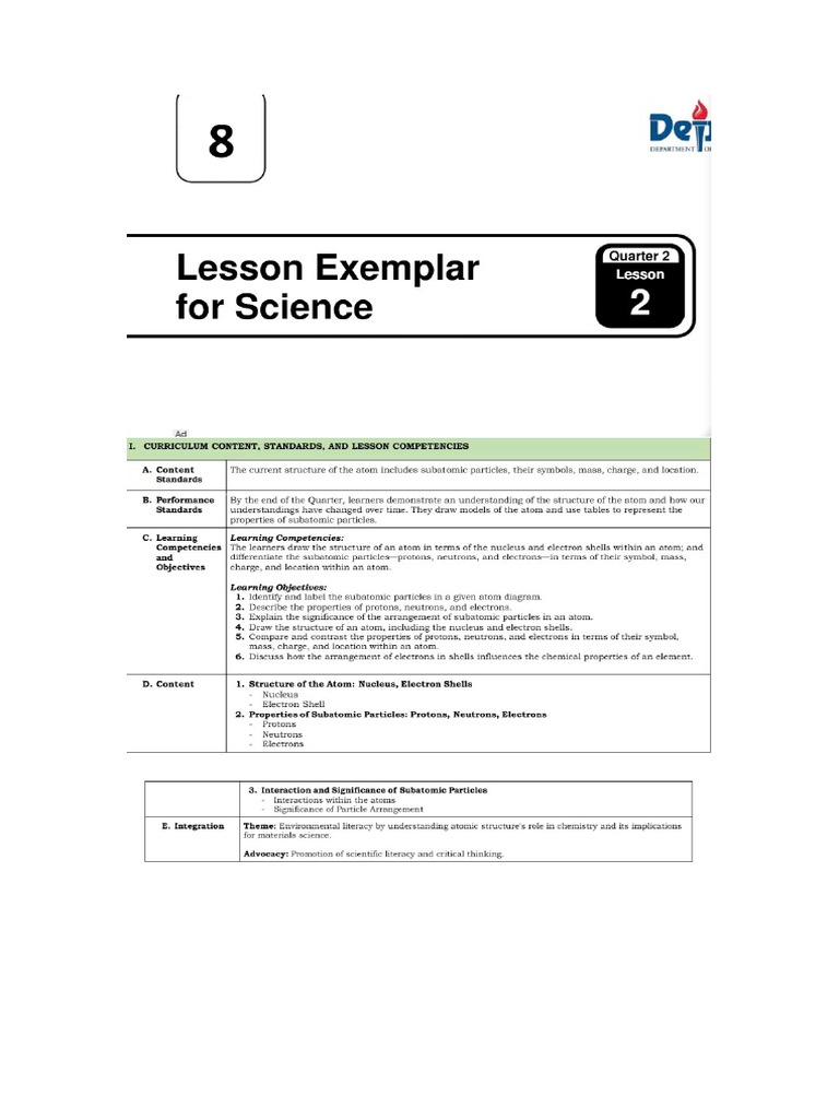 Q2 - LE - Science 8 - Lesson 2 Week 2 | PDF