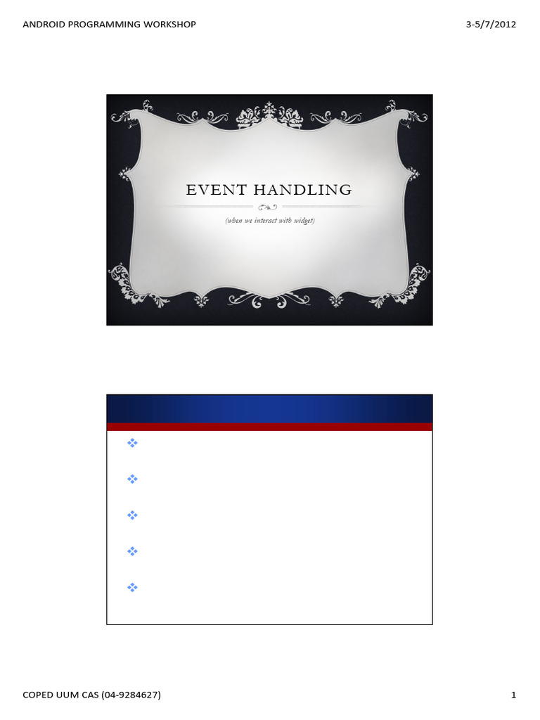 AndroidProgramming 3-5july12 KIT Part2 | PDF | Android (Operating System) | Computing