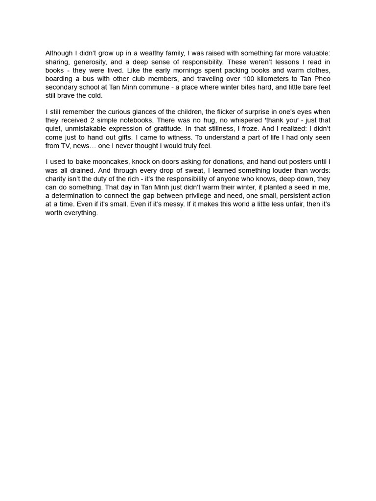 Lessons in Generosity and Charity | PDF