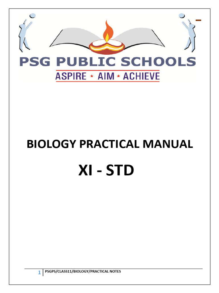 Class 11 Biology Practical Notes | PDF | Plant Stem | Leaf