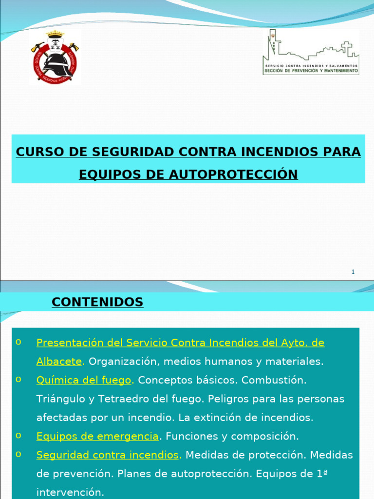 Curso Seguridad Contra Incendios Nivel I | PDF | Combustión | Combustibles
