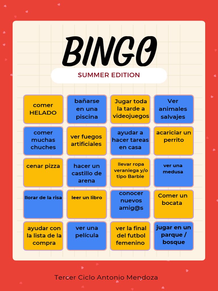 Bingo Verano | PDF
