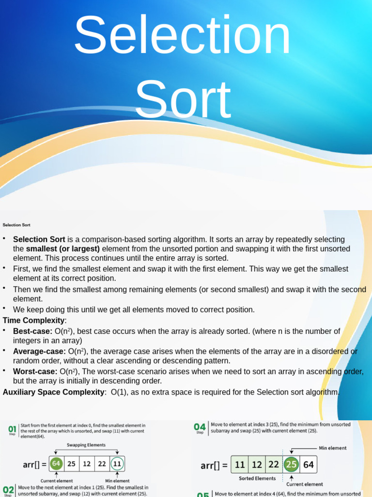 Python Unit 2 Selection Sort | PDF