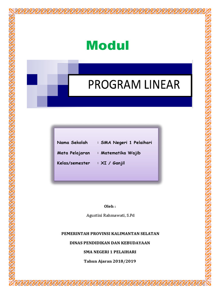 Program Linear: Model dan Grafik | PDF
