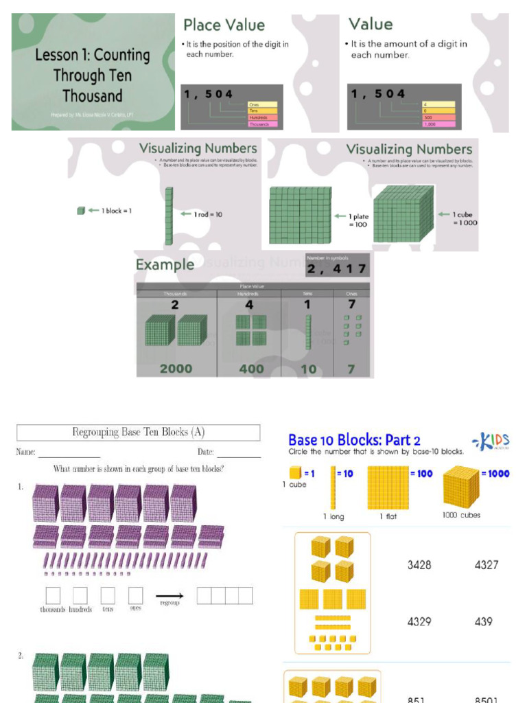 Grade 3 Base 10 Blocks | PDF