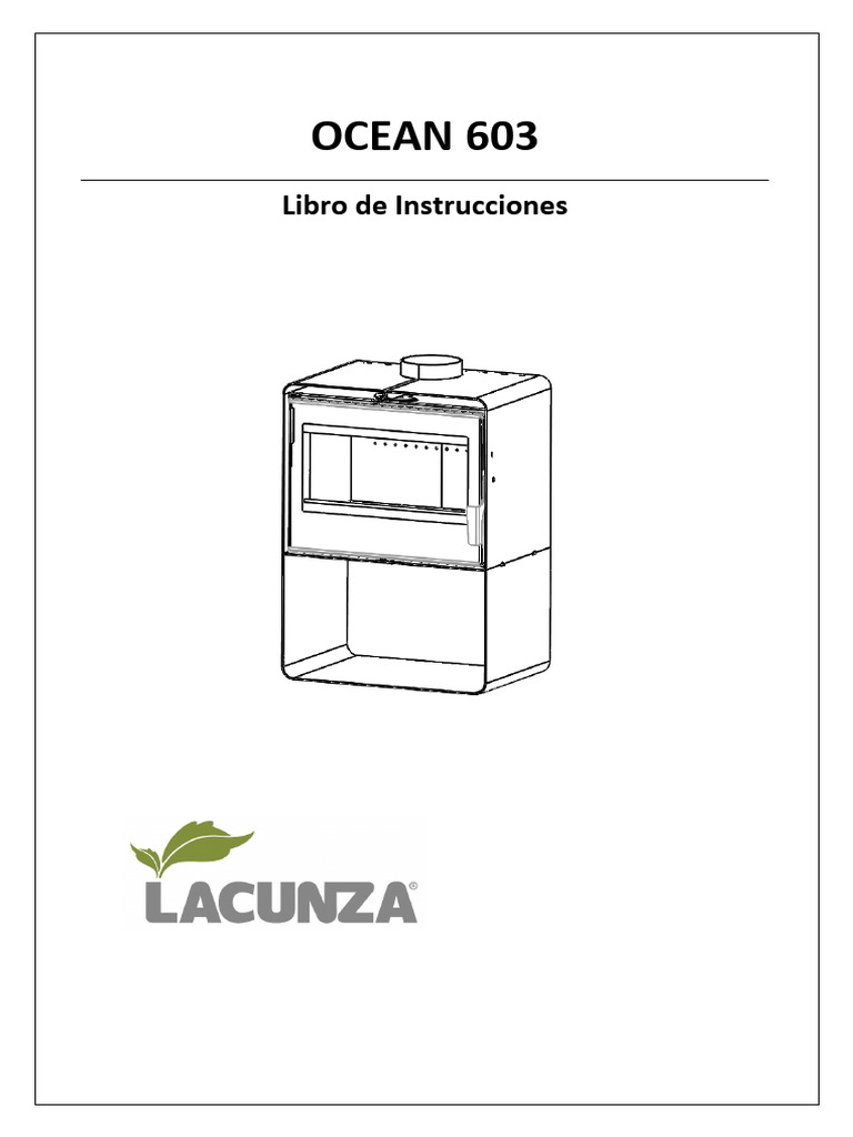 Manual de Instrucciones OCEAN 603 | PDF | Chimenea | Hogar