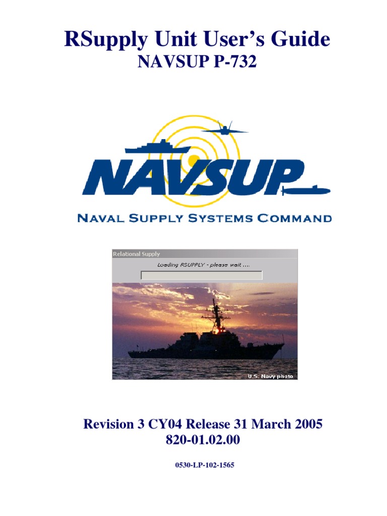 Rsupply Unit User'S Guide: Navsup P-732 | PDF | Databases | Search ...