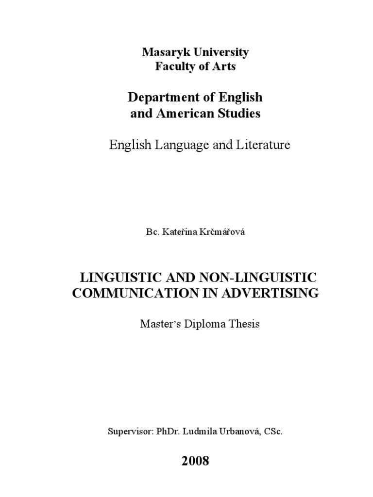 Linguistics-And Non Linguistics Feature in Advertising | PDF | Target ...