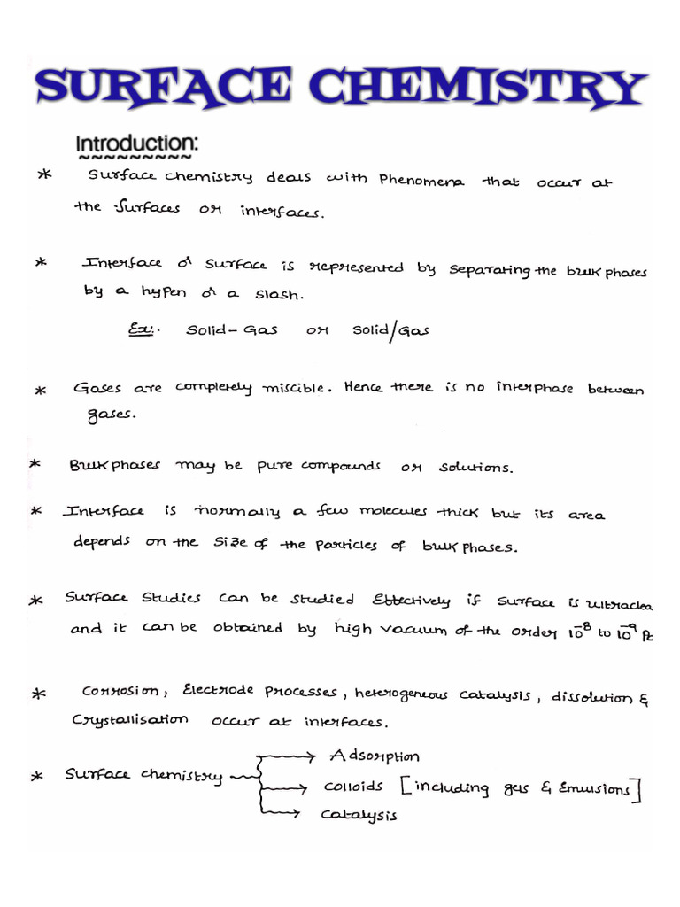 Surface Chemistry 250404 164439 | PDF