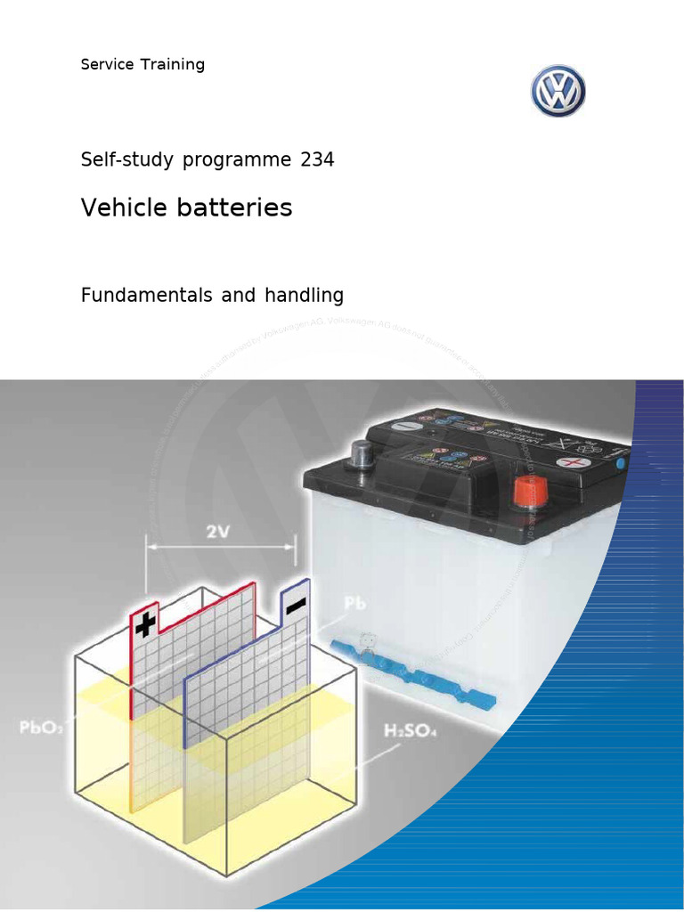 SSP 234 Vehicle Batteries-Trang | PDF | Electricity | Materials