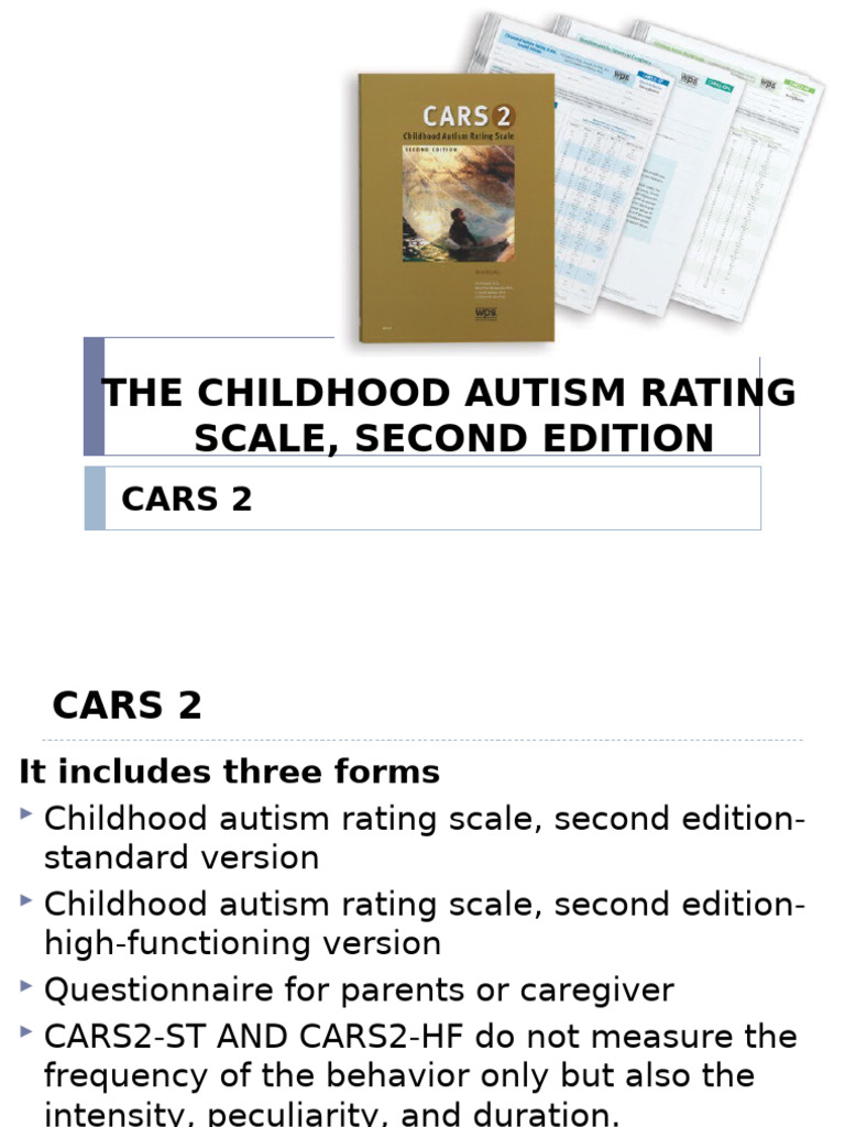 Cars 2 Autism Rating Scale