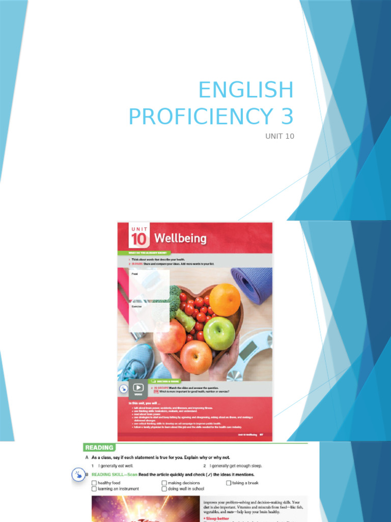 English Proficiency 3 Unit 10 | PDF