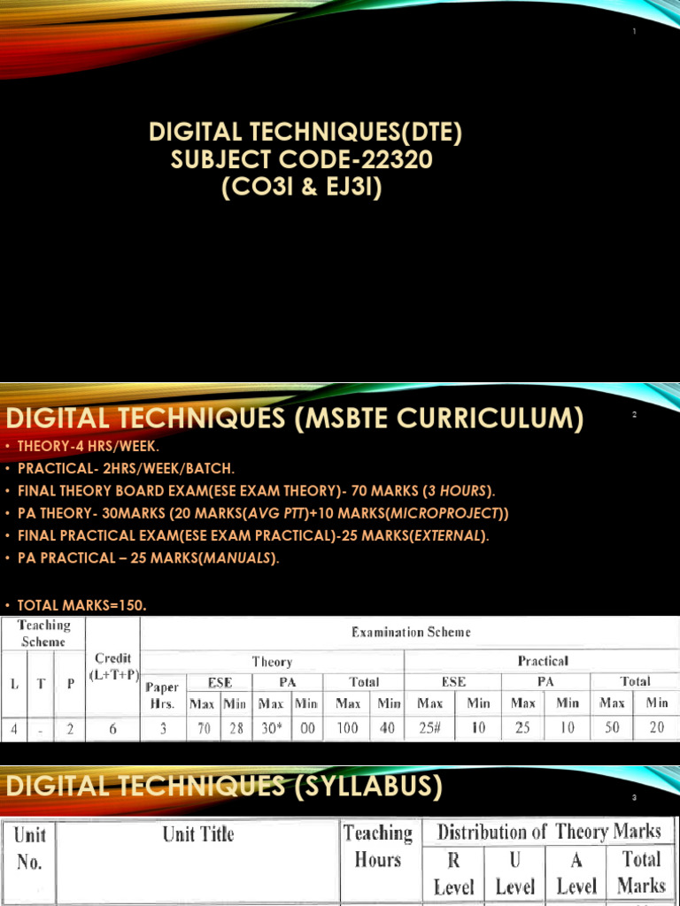 Digital Technique | PDF