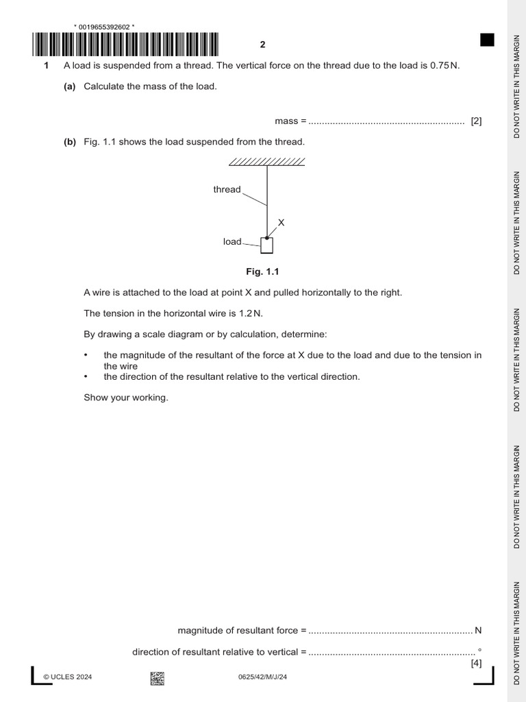 IGCSE Physics Forces and Motion Worksheet | PDF | Force | Physical Sciences