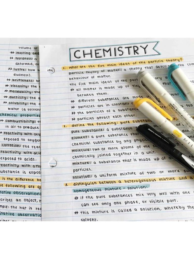 Chemitry Notes Tumblr GEORGI STUDIES | PDF