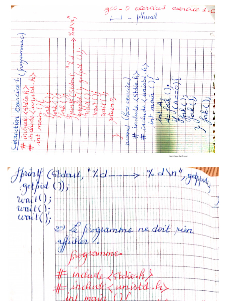 Correction TD Programmation Systeme | PDF