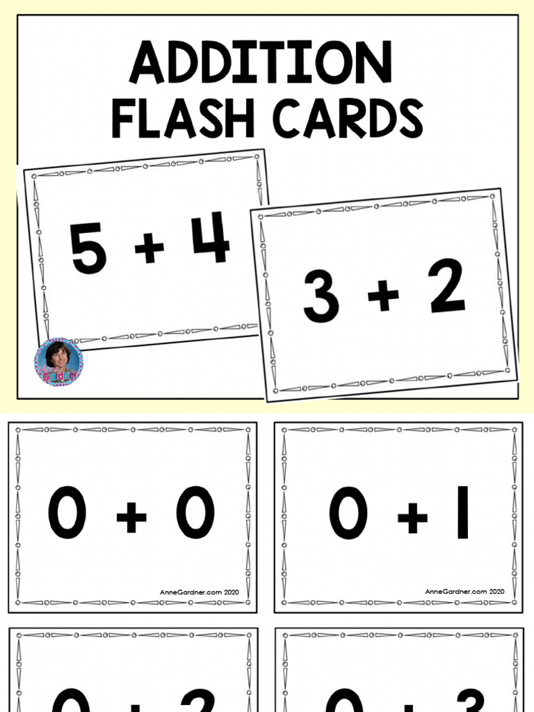 AdditionSubtractionwithinto10FlashcardsKindergarten1stGradeMath 2 | PDF