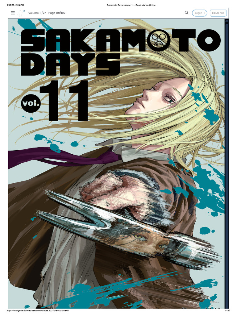 Sakamoto Days Volume 11 Online Read | PDF | Animated Series | Series