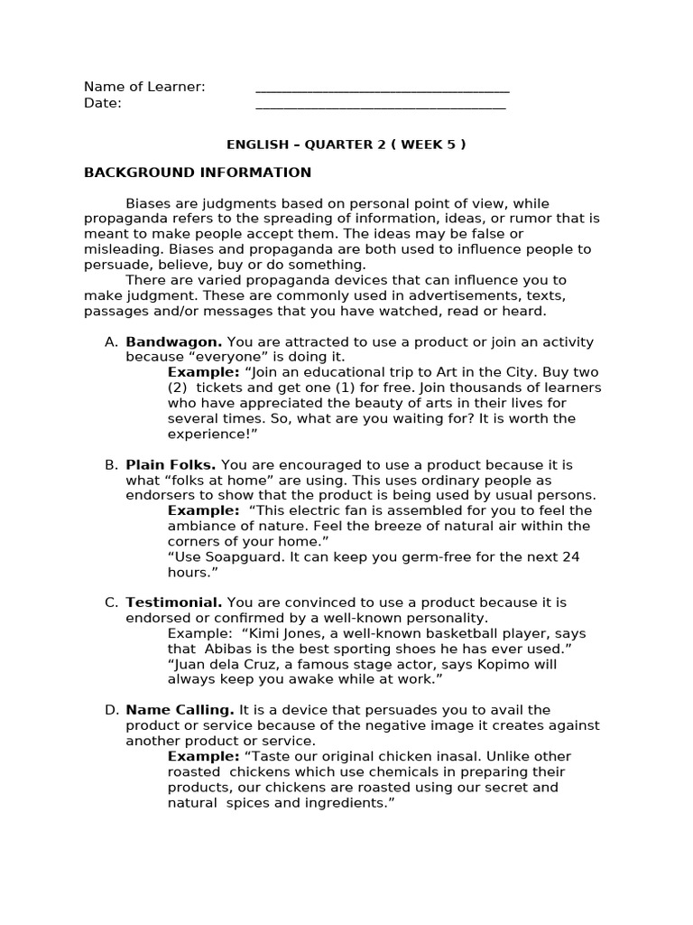 Understanding Propaganda Techniques | PDF | Propaganda | Jargon