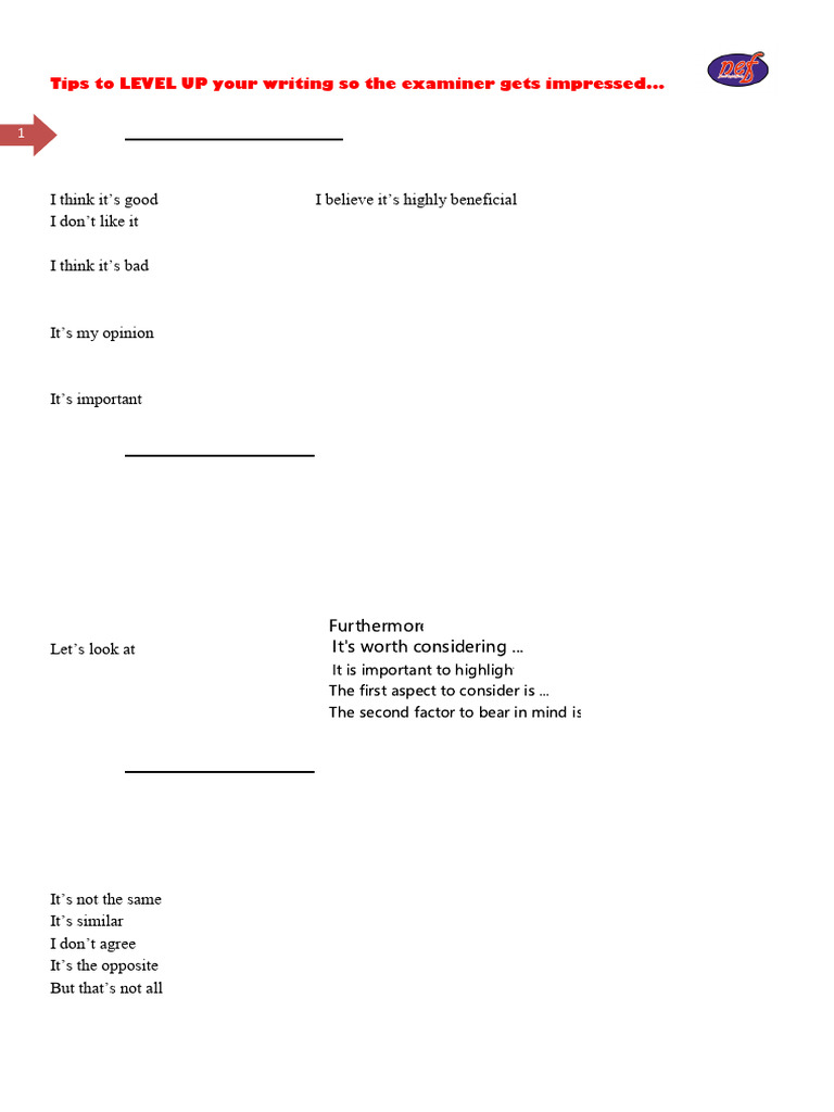 Enhance Your Writing Skills for Exams | PDF | Psychology ...
