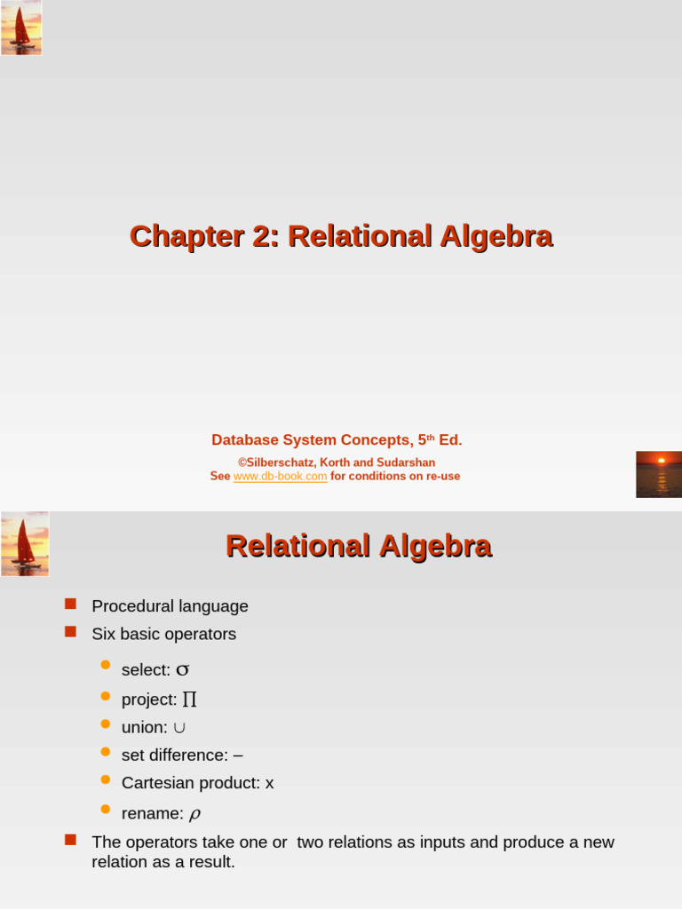 Relational Algebra | PDF | Logic | Mathematical Logic