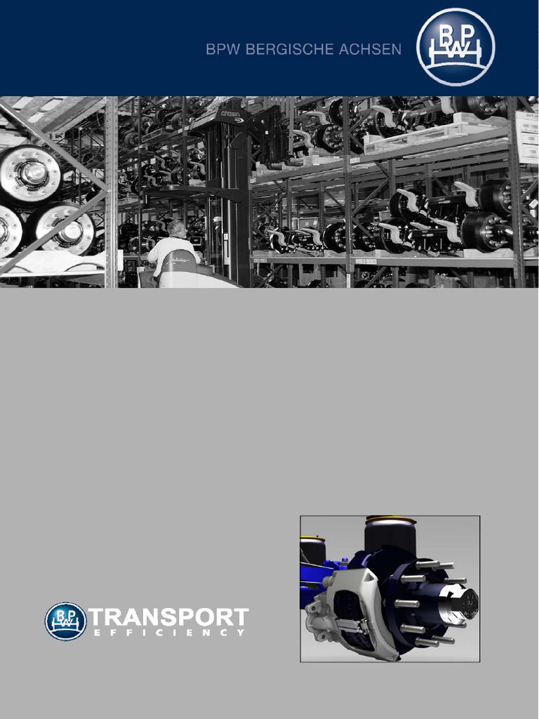 BPW Disc Brake Axle Parts Catalogue | PDF | Brake | Axle
