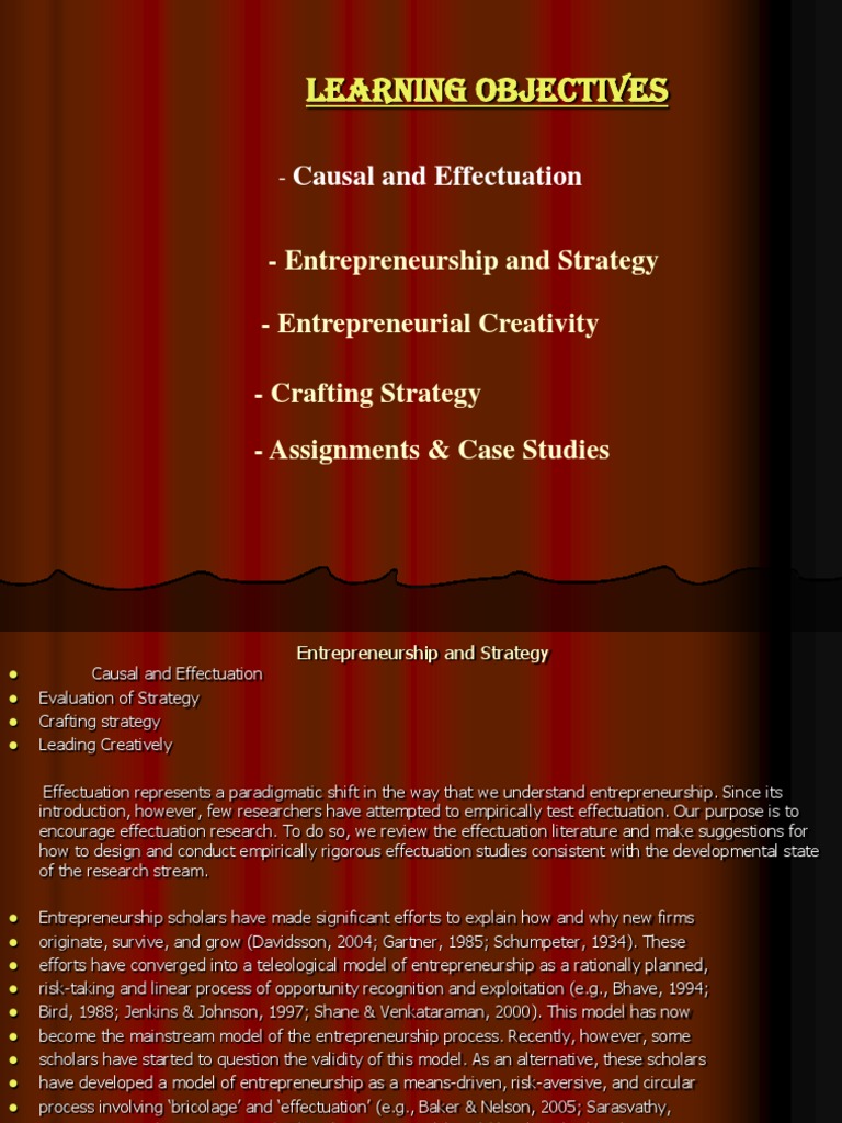 Entrepreneurship & Strategy | PDF | Strategic Management | Entrepreneurship