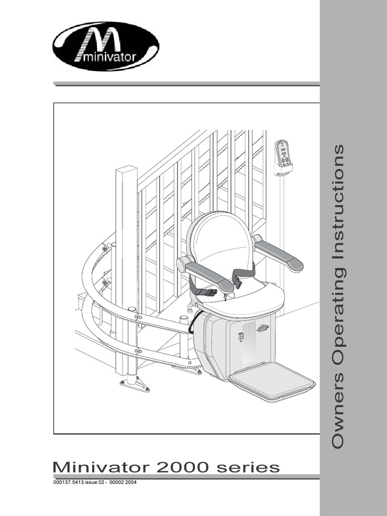 Minivator 2000 Owners Operating Instructions | PDF
