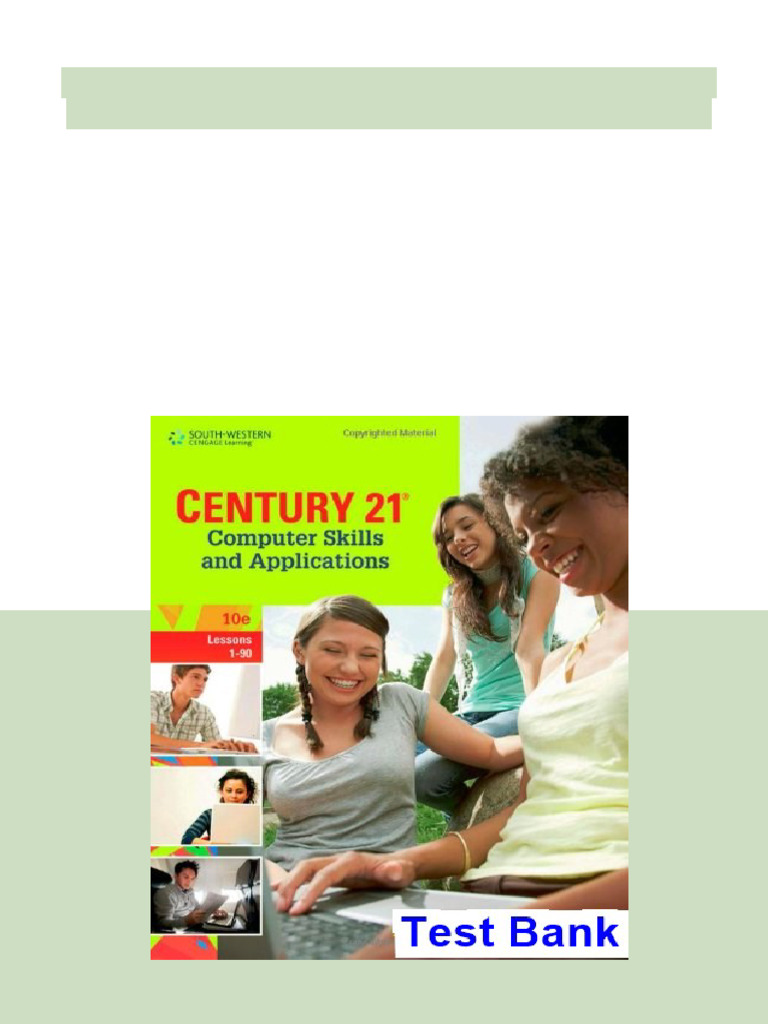 Century 21 Computer Skills and Applications Lessons 1-90 10th Edition ...