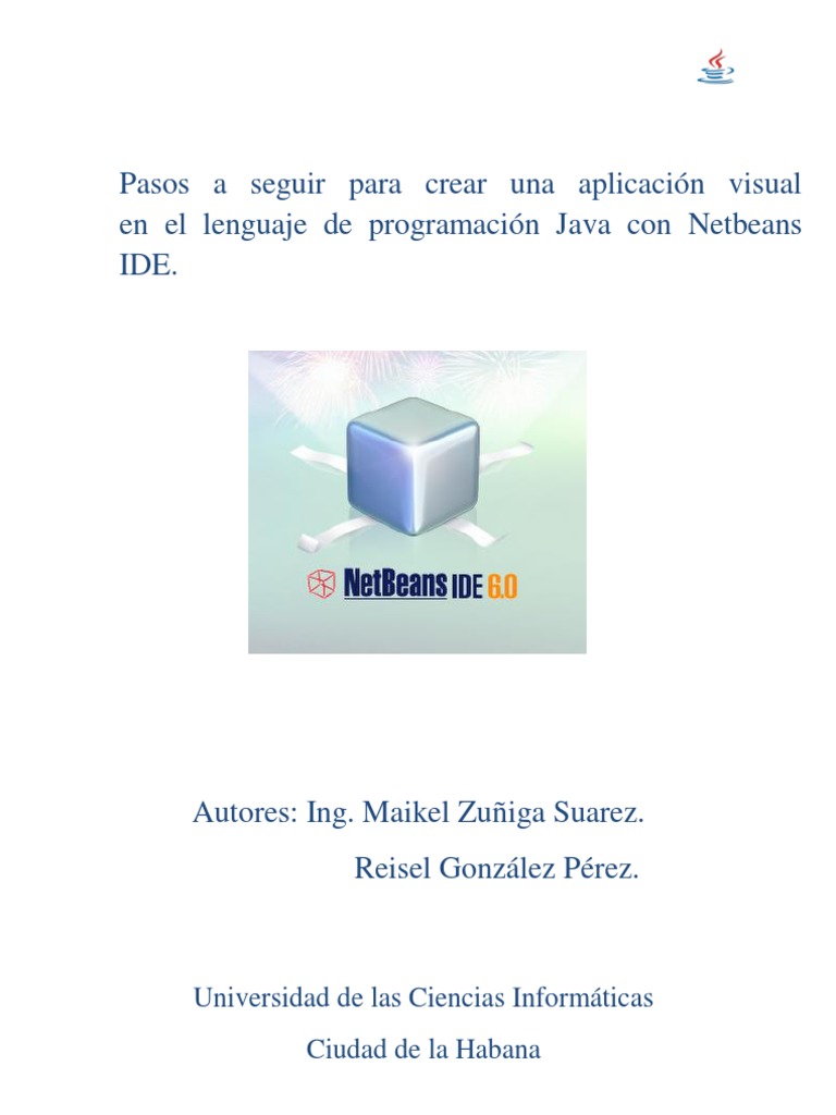 Crear Aplicacion Visual Java Netbeans | PDF | Entorno de desarrollo integrado | Java (lenguaje ...
