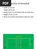 Throwball Game Rules and Regulations | PDF