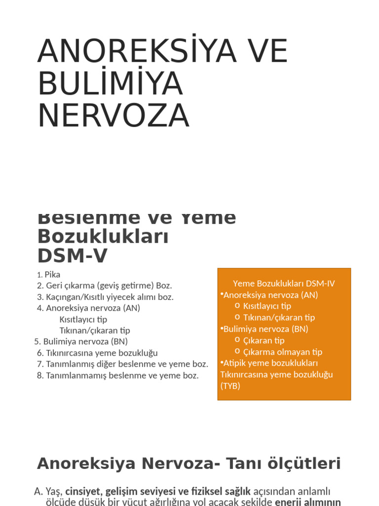 Yeme Bozuklukları | PDF