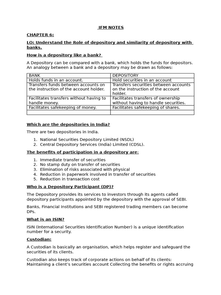 IFM Notes 6, 7 | PDF | Investment Fund | Financial Risk