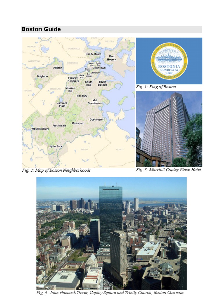 Boston Guide: Fig. 1: Flag of Boston | PDF | Tourism And Leisure | Leisure
