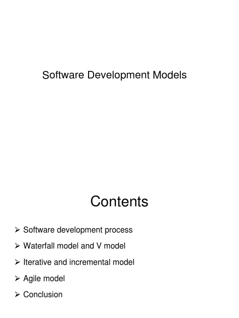 Software Development Models | PDF | Software Development Process | Agile Software Development