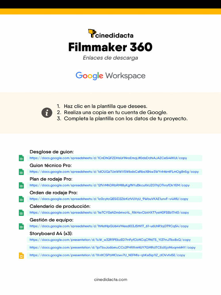 Enlaces Google Workspace | PDF