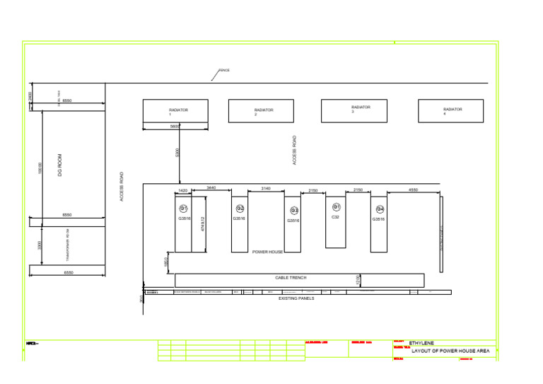 Power House Area Layout Plan | PDF